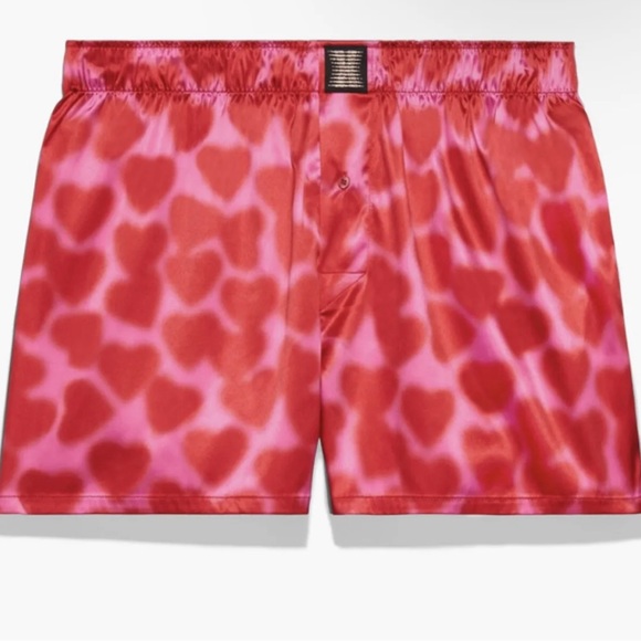 Savage X Fenty | Underwear & Socks | New Savage X Fenty Mens Rihanna Satin Boxers Blurred Hearts ...